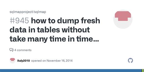 How To Dump Fresh Data In Tables Without Take Many Time In Time Based · Issue 945