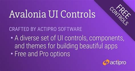 First Avalonia Ui Controls Released The Actipro Blog Rdotnet