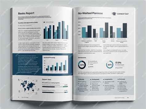 Financial Data Document Graph Chart Report Statistics Marketing