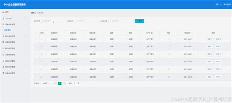 springboot毕设 中小企业设备管理系统 程序 论文 csdn博客