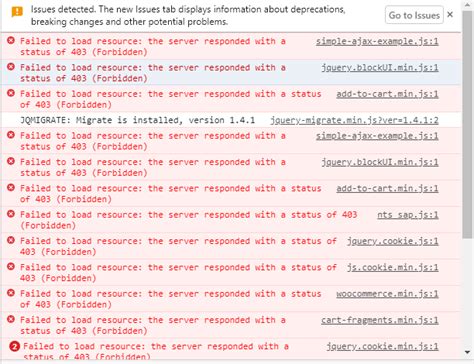 Javascript Resources Giving 403 Forbidden Errors In Wordpress Stack