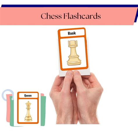 chess flashcards chess pieces montessori cards flash cards strategic