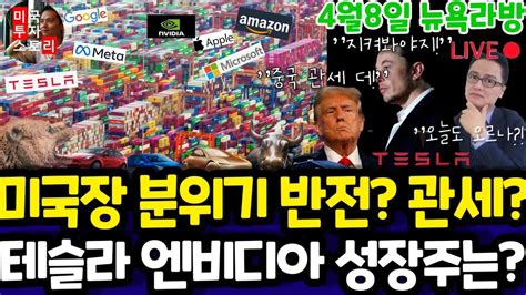미국주식트럼프 중국 관세전기차 인공지능 양자 바이오 반도체테슬라 엔비디아 구글 애플 아마존 메타 마이크로소프트 팔란티어