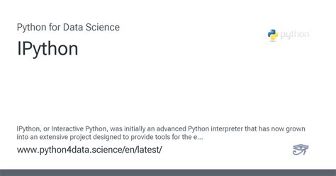 Ipython Python For Data Science