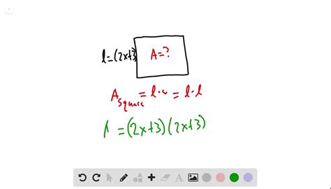 solved a square has side length 2 x 3 in what is the area of the square