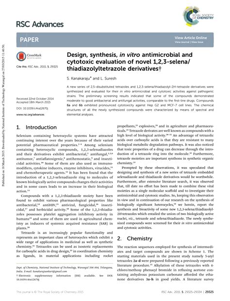 Pdf Cheminform Abstract Design Synthesis In Vitro Antimicrobial
