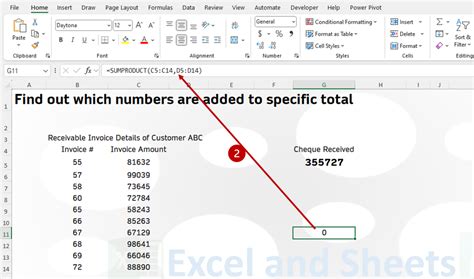 Find Out Which Numbers Add Up To A Total In Excel Learn Excel And Sheets