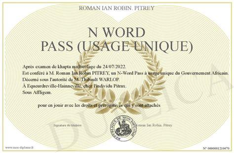 N Word Pass Usage Unique