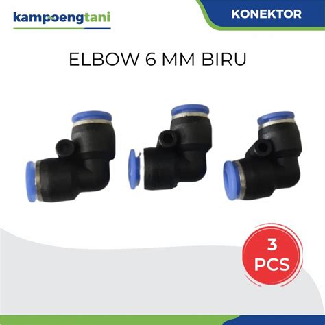 Konektor Fitting Slip Lock Elbow Mm Biru Pcs