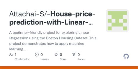 house price prediction with linear regression boston house with linear regression ipynb at main