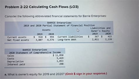 solved problem 2 22 calculating cash flows lo3 consider