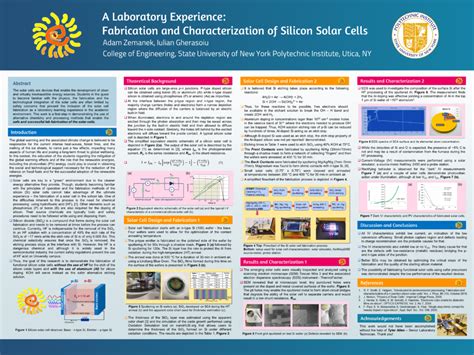 A Lab Experience Fabrication And Characterization Of Silicon Solar Cells Suny Poly Research