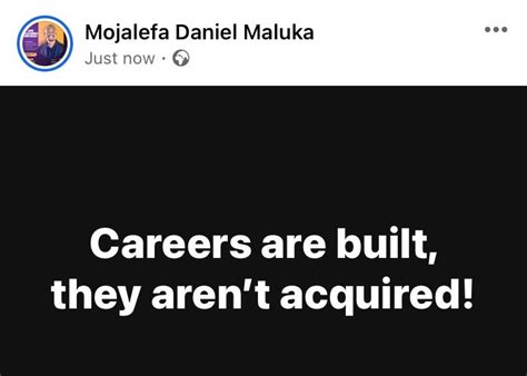 Mojalefa Daniel Maluka Posted On Linkedin