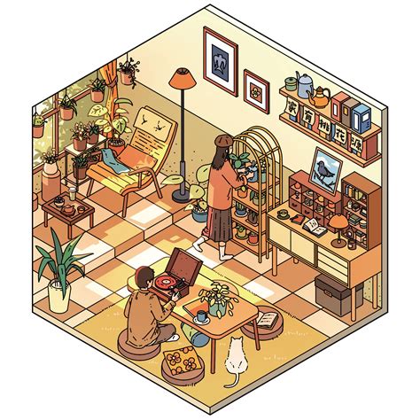 Pin By Ma On 场景插画 Isometric Art Isometric Drawing Isometric