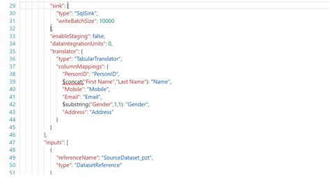 Azure Data Factory Mapping 2 Columns In One Column Stack Overflow