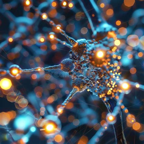 biology inspired depiction of quantum computing stock illustration