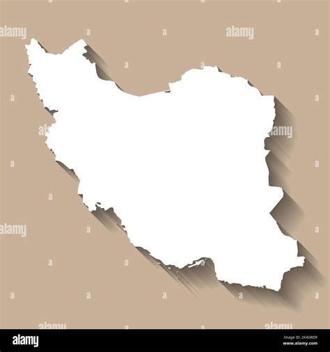 Iran Vector Country Map Silhouette Stock Vector Image And Art Alamy