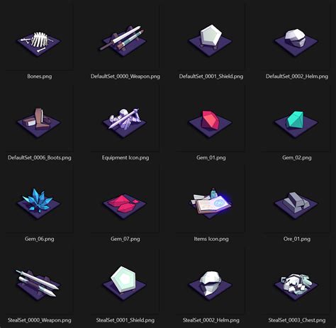 2D RPG Item Icons OpenGameArt Org