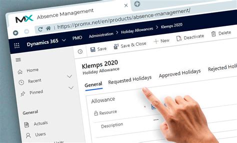 Absence Management Software For Resource Management In Microsoft Dynamics ProMX