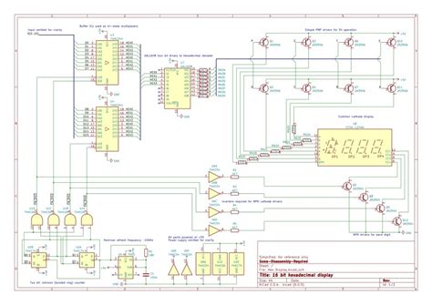 Hexadecimal Value Display For 16 Bit Logic Input Some Disassembly Required