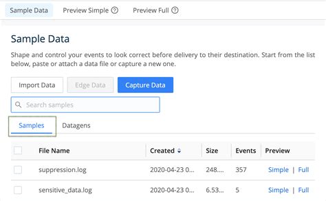 data preview cribl docs