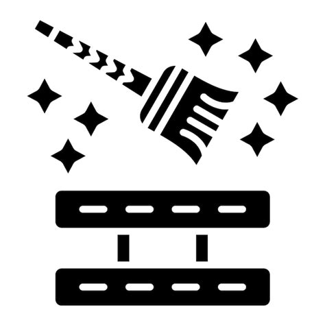 Premium Vector Data Cleansing Glyph Solid Black Illustration