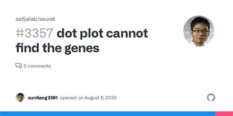Dot Plot Cannot Find The Genes · Issue 3357 · Satijalabseurat · Github