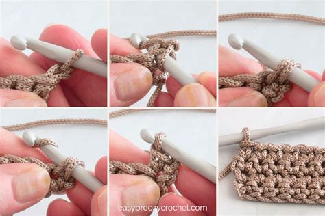 How To Single Crochet Sc For Beginners Easy Breezy Crochet