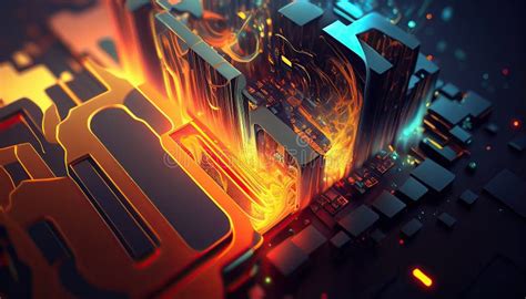 Abstract Technology Background Chip Circuit Cpu Motherboard