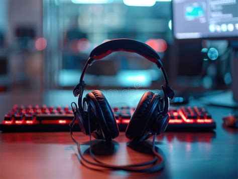 High Tech Gaming Setup Stock Image Image Of Equipment 366112899