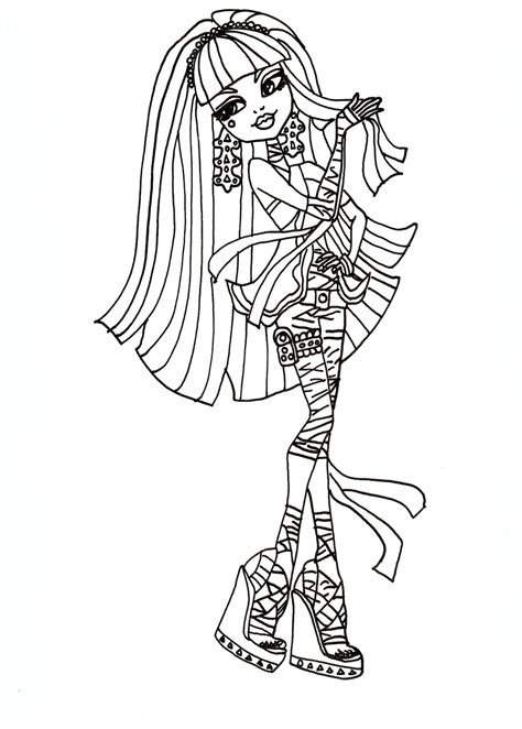 Monster High Coloring Pages Free Printable