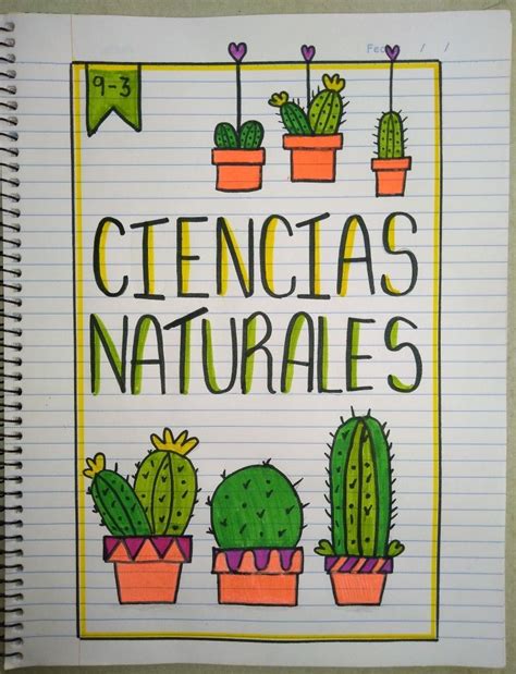 Carátula De Ciencias Naturales Caratulas De Naturales Faciles Y