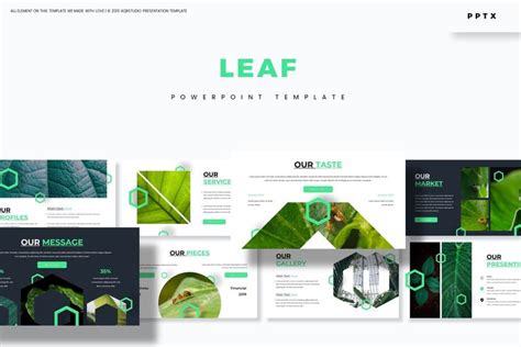 Leaf Powerpoint Template Powerpoint Templates Powerpoint Templates