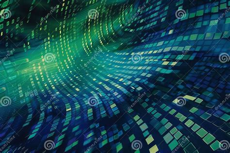 Abstract Digital Waveform With Glowing Particles Stock Illustration Illustration Of Digital