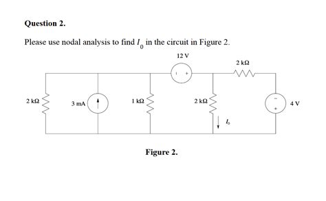 Solved Please Use Nodal Analysis To Find I In The Circuit Chegg
