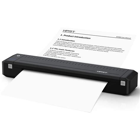 Hprt Mt800 A4 Portable Thermal Printer A4 Paper Size Thermal Transfer Printer Thermal Printer