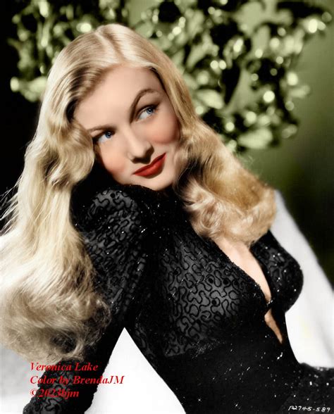 Veronica Lake Color By Brendajm ©2023bjm Veronica Lake Hollywood