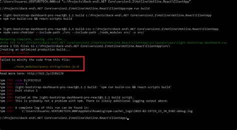 When Creating A Production Build Issue Creativetimofficial Ct Light Bootstrap Dashboard