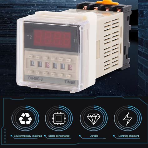 Digital Screen Display Timer Relay Ac V Dc V Long Service Life Timer Relays For Street Light