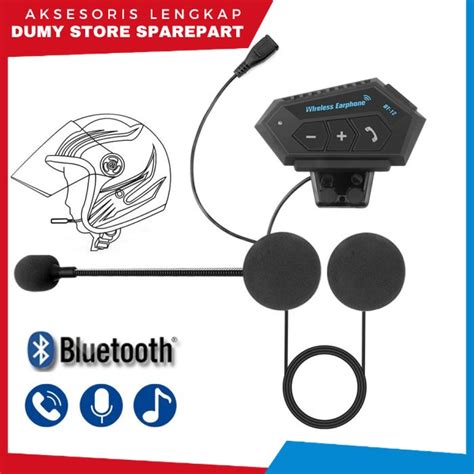 Jual Intercom Bt12 Intercom Helm Headset Bluetooth Helm Motorcycle Bt