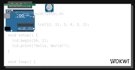 Lcd Ecran Wokwi Esp32 Stm32 Arduino Simulator