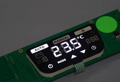 Customized Multicolour 7 Segment Led Display Module With 5 Key Capacitive Touch Button 7