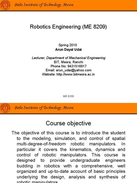 module 01 introduction download free pdf robotics kinematics