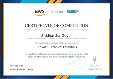 Siddhartha Goyal On Linkedin Aws Cloudcomputing Datascience Amazonwebservices Simplilearn