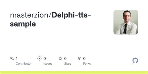 Github Masterziondelphi Tts Sample