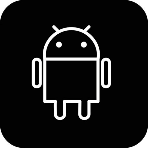 Android Icon Black