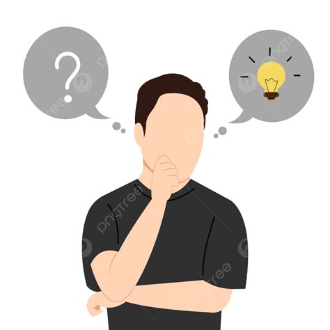 Question Mark A Thinking Man Png Download 960720