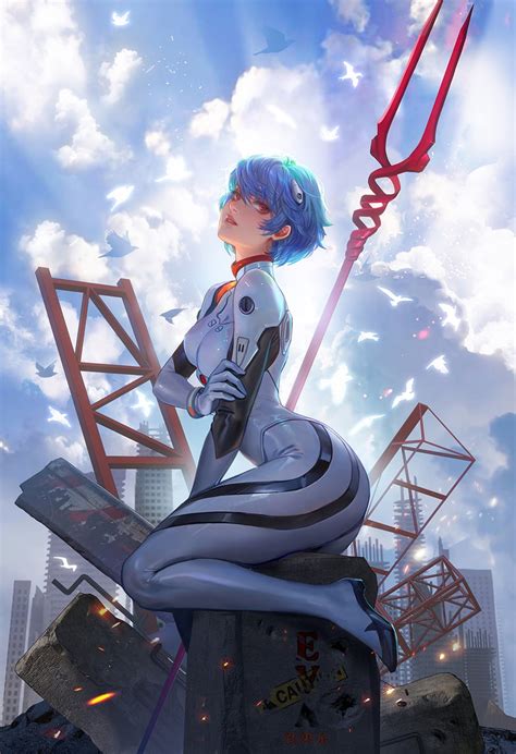 Ayanami Rei Neon Genesis Evangelion Drawn By Fanyangjiuge Danbooru