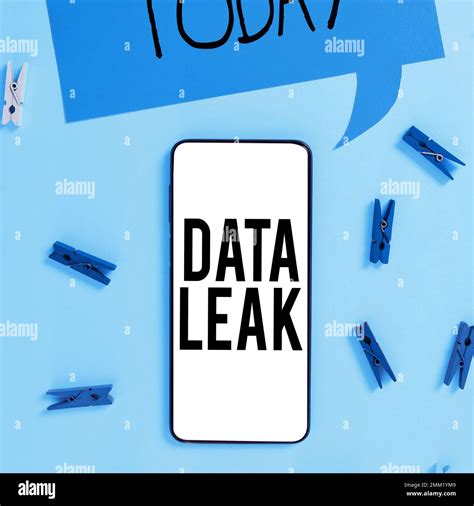 Inspiration Showing Sign Data Leak Business Concept Released Illegal