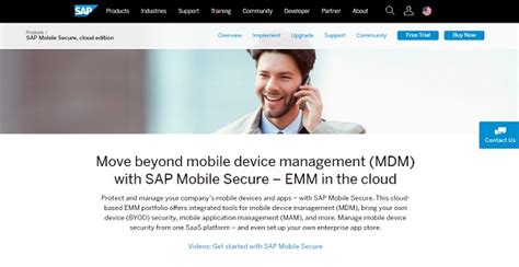 SAP Mobile Secure Reviews Pricing Software Features Financesonline Com